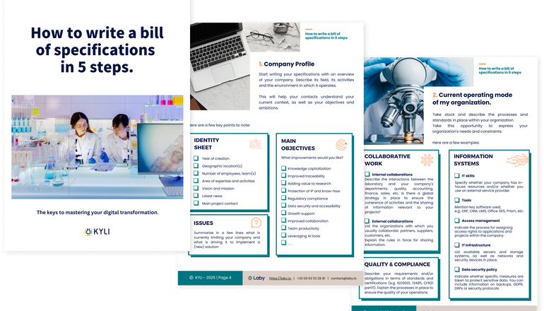 5 steps to writing your bill of specifications | Laby